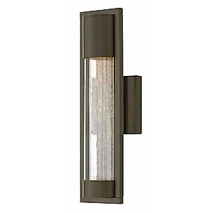 1 Light Small Outdoor Wall Lantern in Modern Style 4.75 inches Wide by 15.5 inches High-Bronze Finish 81-Bel-2245270