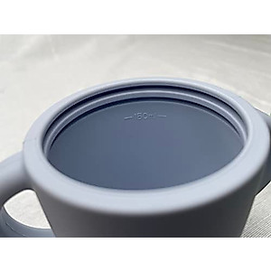 Jane and Kate - 2 Pack, Silicone Sippy Training Cup | 6 Months Plus, 5oz, 150 mL, Spill Proof (Green and Blue)