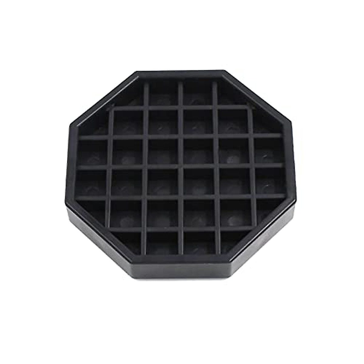 Octagon Coffee Drip Tray by Hard Black Plastic for Coffee Countertop (4" - 1 Pcs)