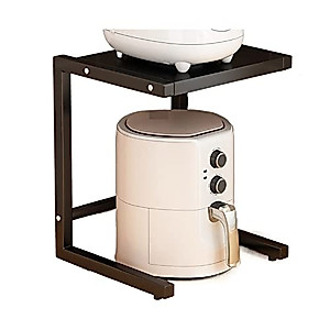 LUCBEI Microwave Oven Rack Air Fryer Storage Rack, Kitchen Countertop, Multifunctional Household Rice Cooker Storage Rack, Layered Electrical Storage Rack Kitchen Storage Rack