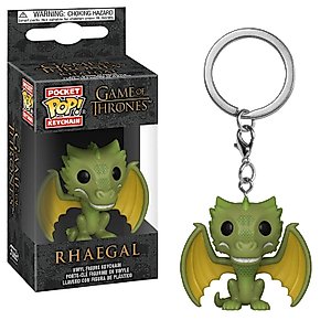 Funko POP Pop! Keychains: Game of Thrones - Rhaegal, Multicolor, us one-Size