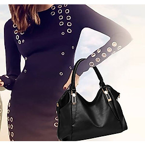 Dobsion womens purses and handbags bags coach crossbody tote cross body bag purses for women handbags for women women's crossbody handbags shoulder bag bags for women handbag Black