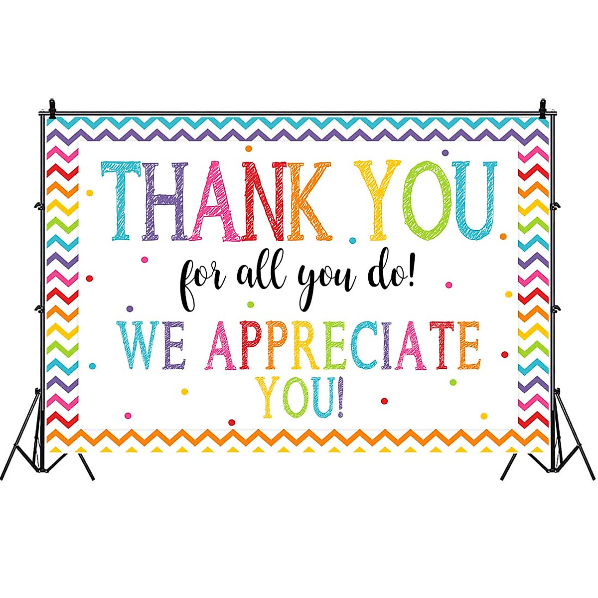 6x4ft Thank You for All You Do Backdrop Congratulations Graduates Background Be Thankful to The Teacher Doctor Staff in Class of 2023 Prom Photography for Senior Year Party Decoration Banner