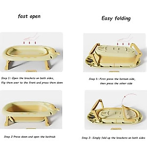 YQDDM Foldable Dog pet Bathtub,Portable Bathtub for Dogs,Dog Bathtub with Thermometer and Cushion,for Cats and Dogs(Green)