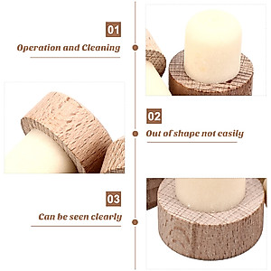 Wine Bottle Stopper 6 Pcs- Natural Soft Wooden Wine Stoppers for Wine Bottles- T Shaped Wine Corks Replacement Corks for Wine Beer Bottle, Glass Bottles, DIY Craft wine saver wine bottle stopper