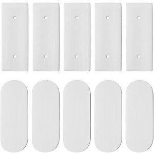 Htppzjr Wall-Mounted Sticker Punch-Free Plug Power Strip Holder Fixator Traceless Fixer Self-Adhesive Fixer Organizer Socket Home, 5Pcs, White