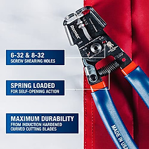 Southwire - 65172140 SNM1214HH-US ROMEX BOXJaw Wire Stripper, Dual Wire Cutter Strips both 12/2 & 14/2 Romex NMB JACKETS and 12 and 14 AWG Solid Wire