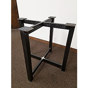 Metal Trestle Style Steel Table Base - Any Size and Color