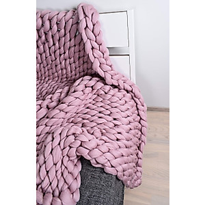 Chunky knit blanket Chunky blanket Merino wool blanket Giant throw Chunky Merino wool blanket Plaid Home decor Christmas gift Christmas present Interior design