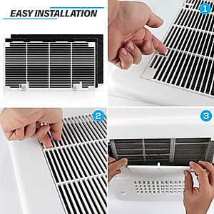 Camp’N – Dometic Compatible RV A/C Replacement Grille-Replaces Dometic 3104928.019 Includes Grill and 2 Replacement Foam Air Filters