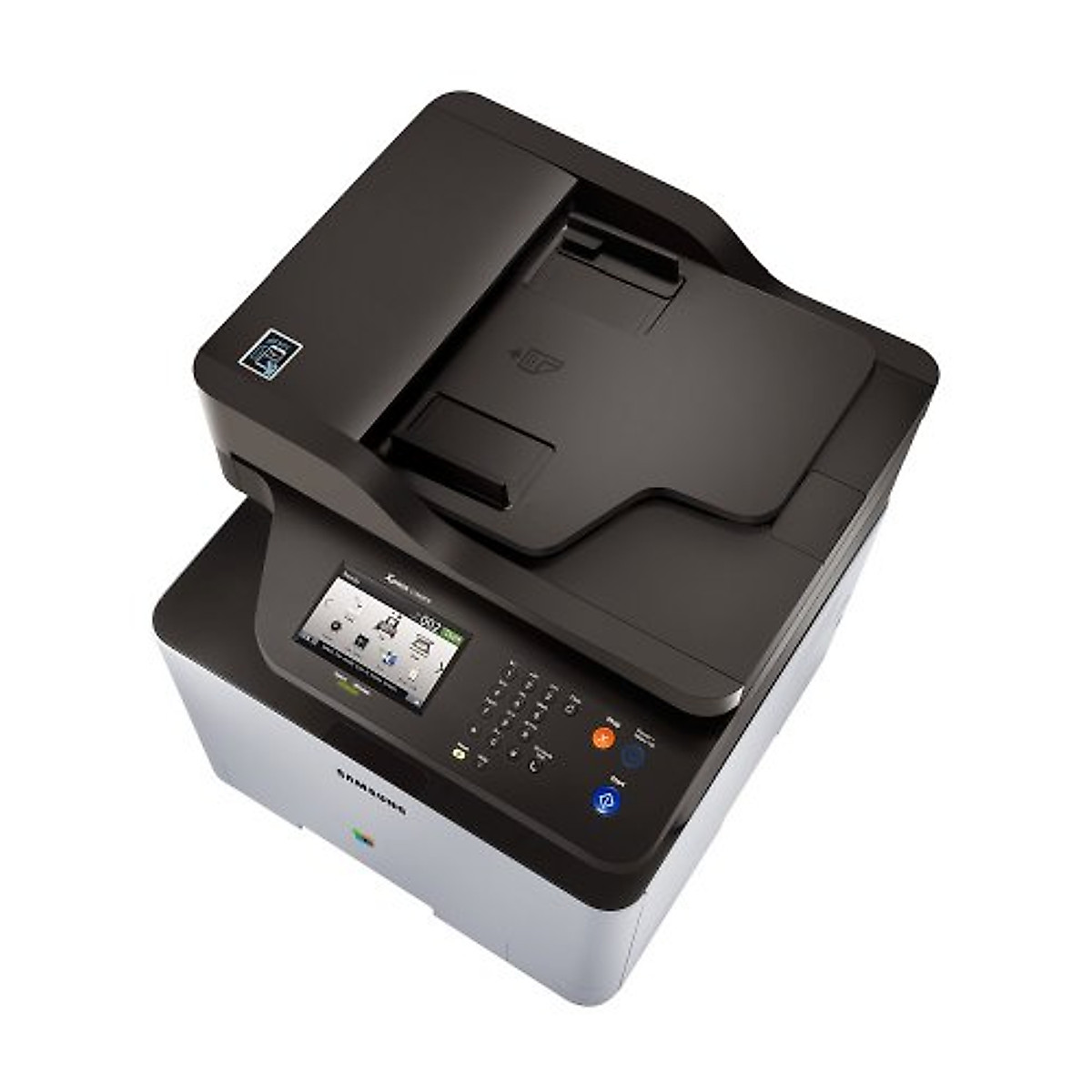 Samsung Xpress C1860FW Color Laser MFP (19 ppm) (533 MHz) (256 MB) (8.5" x 14") (9600 x 600 dpi) (Max Duty Cycle 40000 Pages) (p/s/c/f) (USB) (Ethernet) (Wireless) (Touchscreen) (250 Sheet Input Tray) (1 Sheet Multipurpose Tray) (50 Sheet ADF)