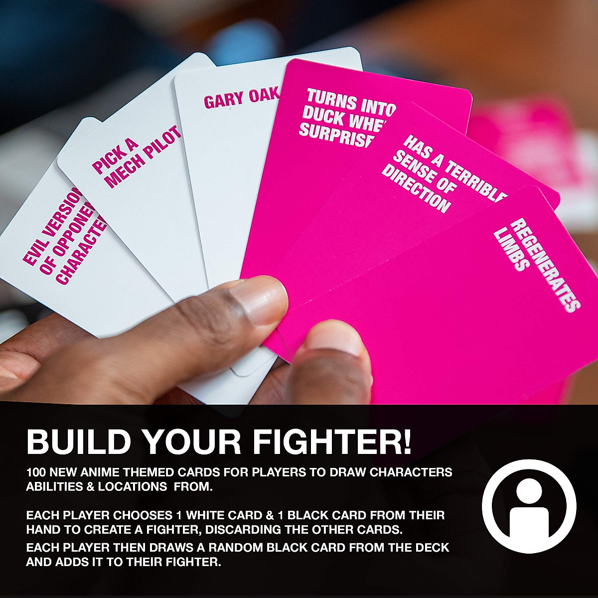 Skybound Superfight Anime Deck 2: 100 Expansion Cards for The Game of Absurd Arguments | for Kids Teens Adults, 3 or More Players, Ages 8+