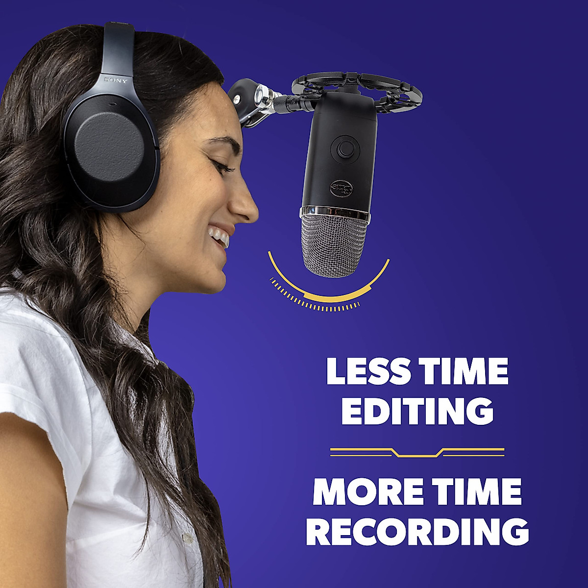 Auphonix Silver PRO Microphone Shock Mount – Shockmount Compatible w/Blue Yeti, Yeti Pro, & Snowball Mic