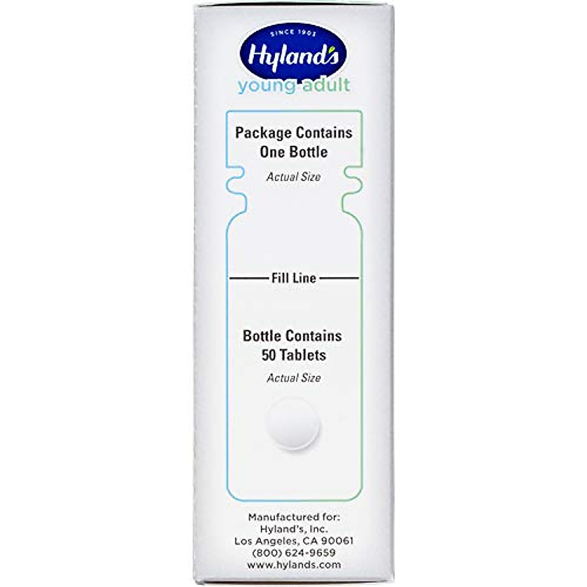 Hyland's Stress and Tension Headache Relief Hyland’s Young Adult Serene Relief Feelings Anxiety Quick Dissolving Tablets, 50 Count
