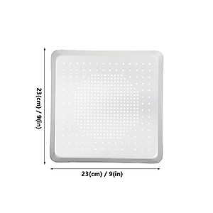 Hemoton Pizza Pan with Holes Carbon Steel Pizza Mesh Pizza Pan Net Square Pizza Baking Pan Seamless Rim Aluminum Pizza Pan Crisper Pizza Baking Net Pizza Screen 9 Inches