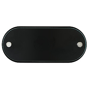 Displays2go 10 x 4 Inch Oval Door Sign, Acrylic Plates, Standoffs, Printable Film Sheets (DSIGN104OBD)