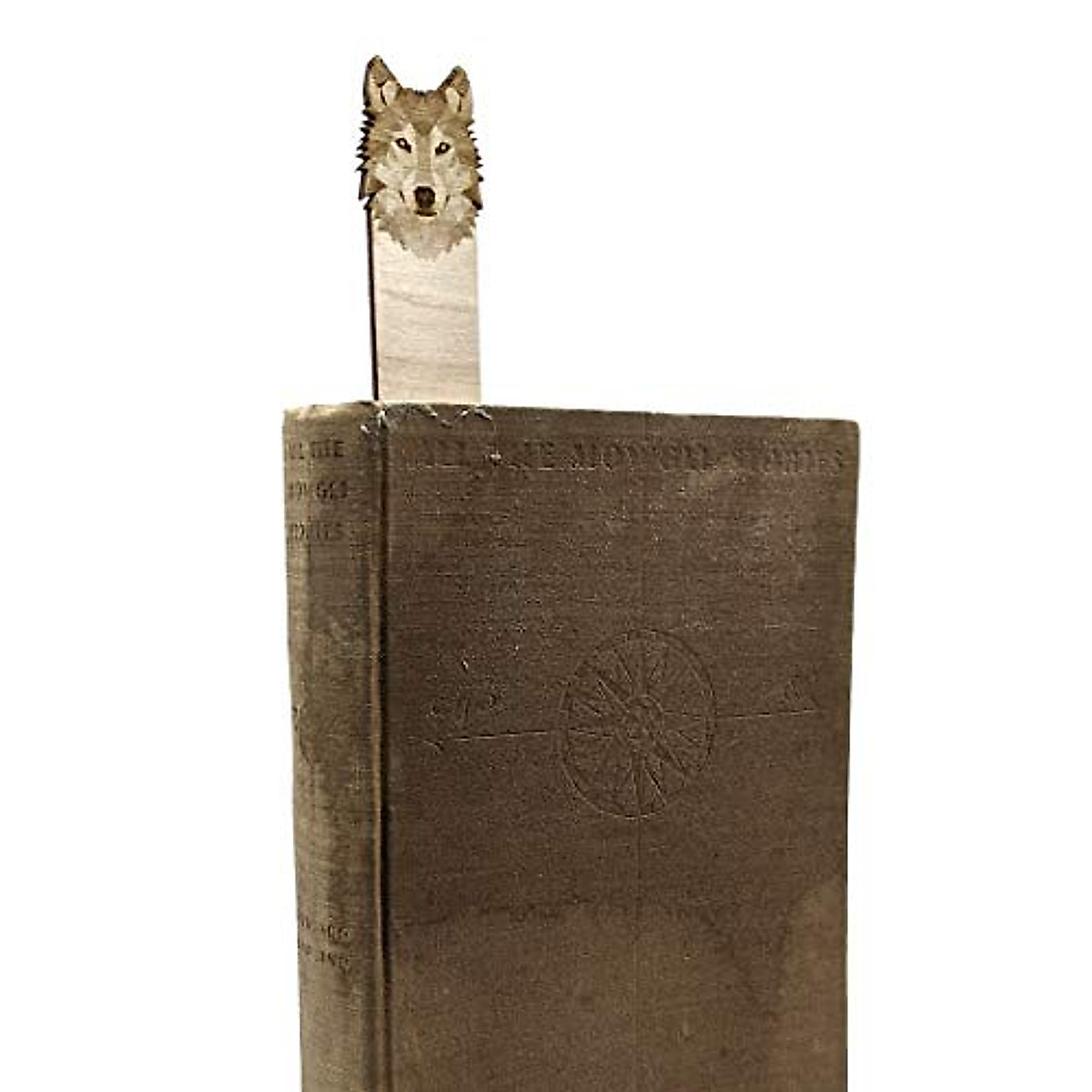 WOLF Engraved Wood Bookmark | Baltic Birch Wooden Geometric Animal Creature Book Mark | Great Gift Idea!