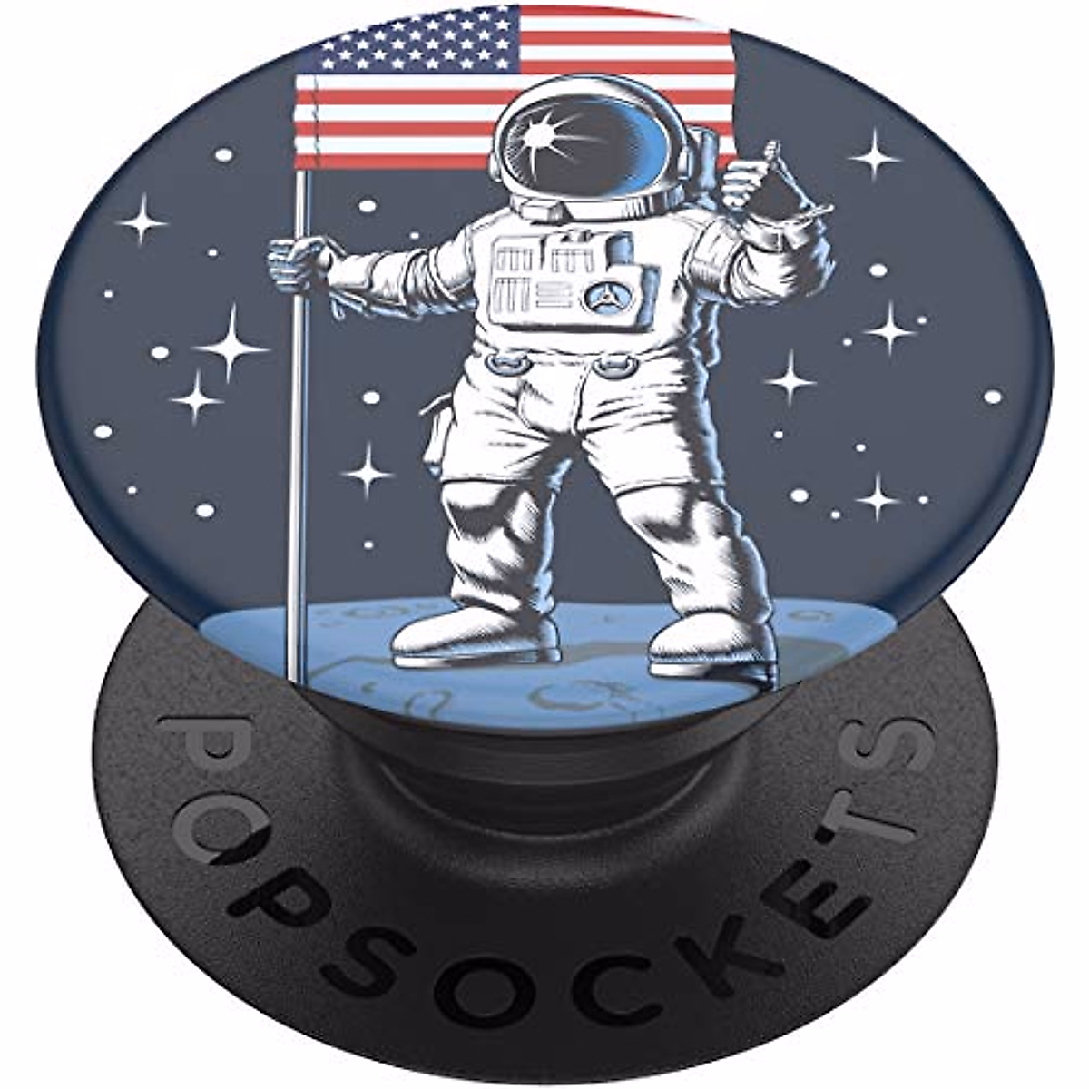 PopSockets: PopGrip with Swappable Top for Phones and Tablets - Man on The Moon