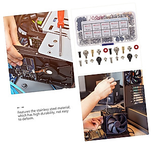 VILLCASE 4 Sets Computer Host Screw Countersunk Head Screw Wood Screws Drilling Screw Computer Supply Assortment Screw Flat Head Machine Screws Laptop Screws Countersunk Bolts Computer Part