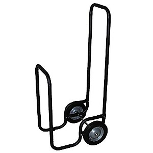 Heavy Duty Firewood Log Cart with Never Flat Tires, Portable Wheeled Log Carrier, Outdoor Wood Rack Storage Mover, Rolling Dolly Hauler