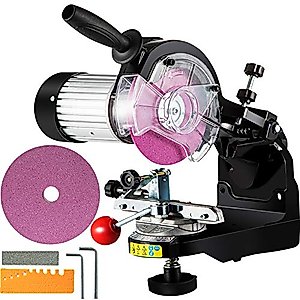Mophorn Chainsaw Sharpener 230W, Professional Multi-Angle Adjustable Chain Grinder 3000RPM, Electric Chainsaw Blade Sharpener for 1/4" to 2/5" Chains