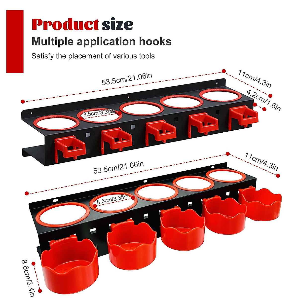 DWSFADA Spray Bottle Holder, 2 Pack Spray Bottle Storage Rack with Spray Bottle, Spray Bottle Wall Mount Organizer, Auto Cleaning Detailing Tools Hangers, Beauty Shop Accessory Spray Bottle Hanger