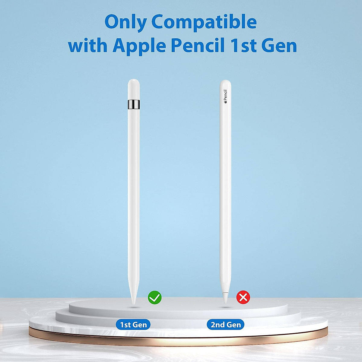 ACAGET USB-C to Pencil Adapter Compatible with Apple Pencil 1st Generation USB C Male to Lightning Female Pencil Charging Adapter Type C Bluetooth Pair Connector for Apple Pencil 1st and iPad 10th Gen