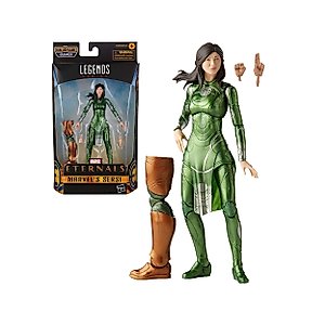 Marvel Legends Series The Eternals 6-Inch Action Figure Toy Sersi, Movie-Inspired Design, Includes 2 Accessories, Ages 4 and Up