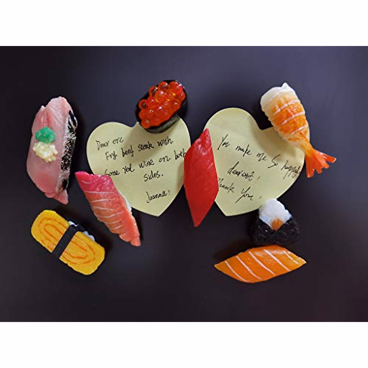 Hey Foly Cute Refrigerator Magnets Funny Magnets for Fridge, Simulation Sushi Refrigerator Magnet, Fine for Whiteboards, Maps and Home Decoration Magnetic Objects and Even Simulating Food Games!