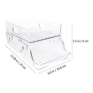 Kichvoe Drink Rack cola Container Drink Container Storage Rack can Organizer Rolling Drink Organizer Multi-Function soda Holder Beverage Can Holder can Drink Holder soda Rack Plastic Small