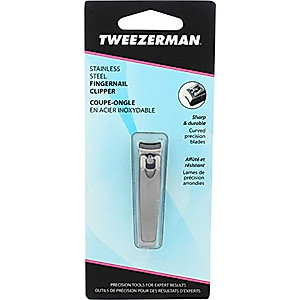 TWEEZERMAN Stainless Steel Finger Nail Clipper, 1 EA