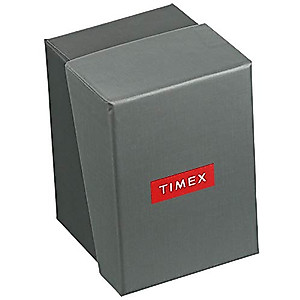 Timex Women's TW5M29300 DGTL Stacked Numbers 28mm Black/Silver Resin Strap Watch