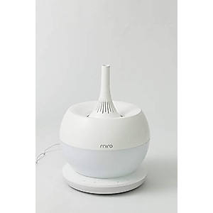 MIRO-NR08M Cream White Completely Washable Modular Sanitary Humidifier, Large Room, Easy to Clean, Easy to Use - Premium Cool-Mist Humidifier. Touch Control Colorful LEDs, Powerful humidification