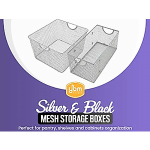 YBM Home Wire Mesh Storage Basket Organizer for CD and DVDs - 6 Pack