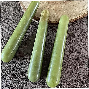 Hemoton Xiuyan Jade Point Health Care Pen Jade Pen Meridians Tool Facial Massager Whole Body Massager Face Massage Tools Green Body Scraper Tools