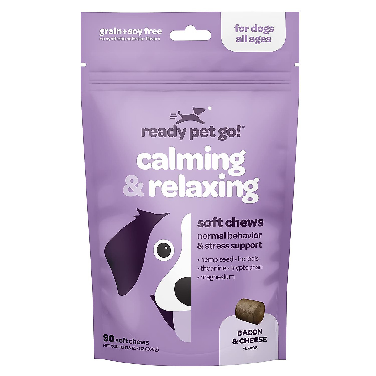 Ready Pet Go! Calming & Multivitamin Chews for Dogs | Vitamins for Skin, Coat, Hip & Joint Health | Helps with Dog Anxiety, Separation & Barking | 90 Chews Each