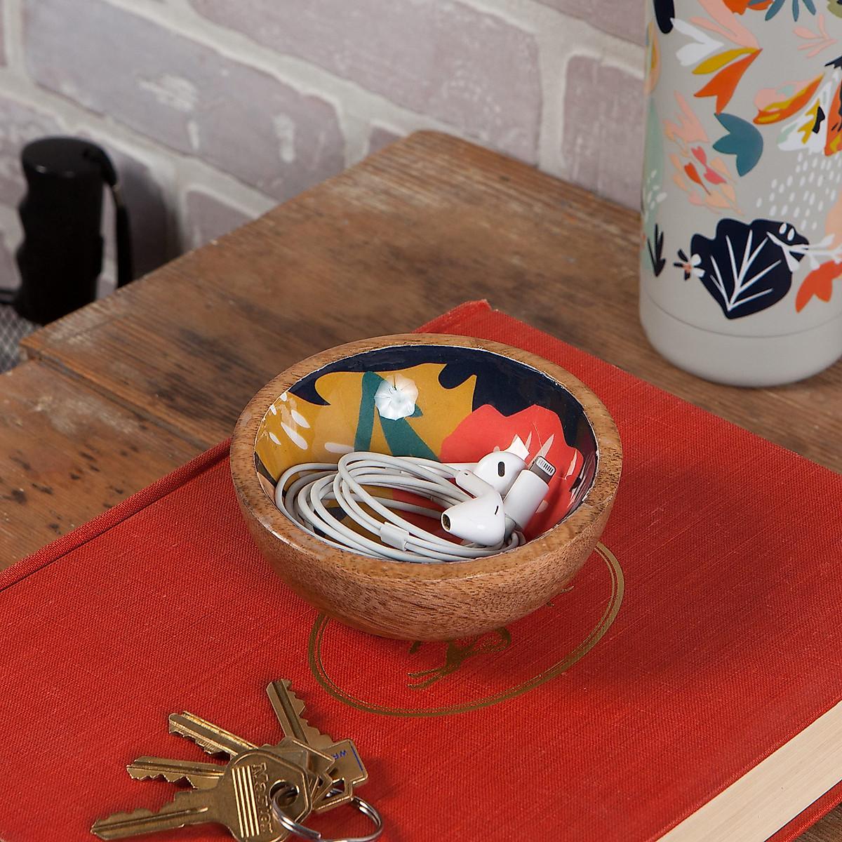 Danica Studio Superbloom Mango Wood Mini Bowl, 4 inches DIA