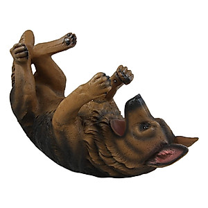 Ebros Lifelike Purebreed Pedigree Canine Adorable German Shepherd Dog Wine Bottle Holder Figurine Statue As Kitchen Wine Cellar Centerpiece Decor Storage Organizer (German Shepherd)