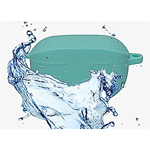 Case for Vibe Buds , Silicone Case for Vibe Buds Case , Shock-Proof , Water-Proof , Anti-Fall Protective Cover for Vibe Earbuds Case Cover with Keychain (Black)