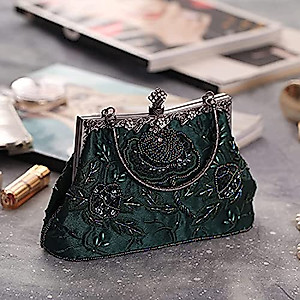 LIFEWISH Wedding Clutch Purses for Women Sequin Purse Beaded Bags