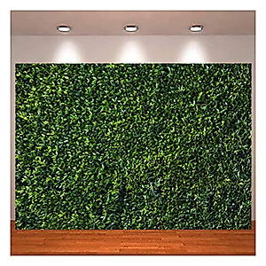 XLL Nature Spring 3D Green Leaves Photography Backdrops Newborn Baby Shower Photo Background Wall Art Wedding Birthday Party Decoration Banner Studio Props Cake Table Booth 9x6ft 9x6FT 270CM X 180CM）