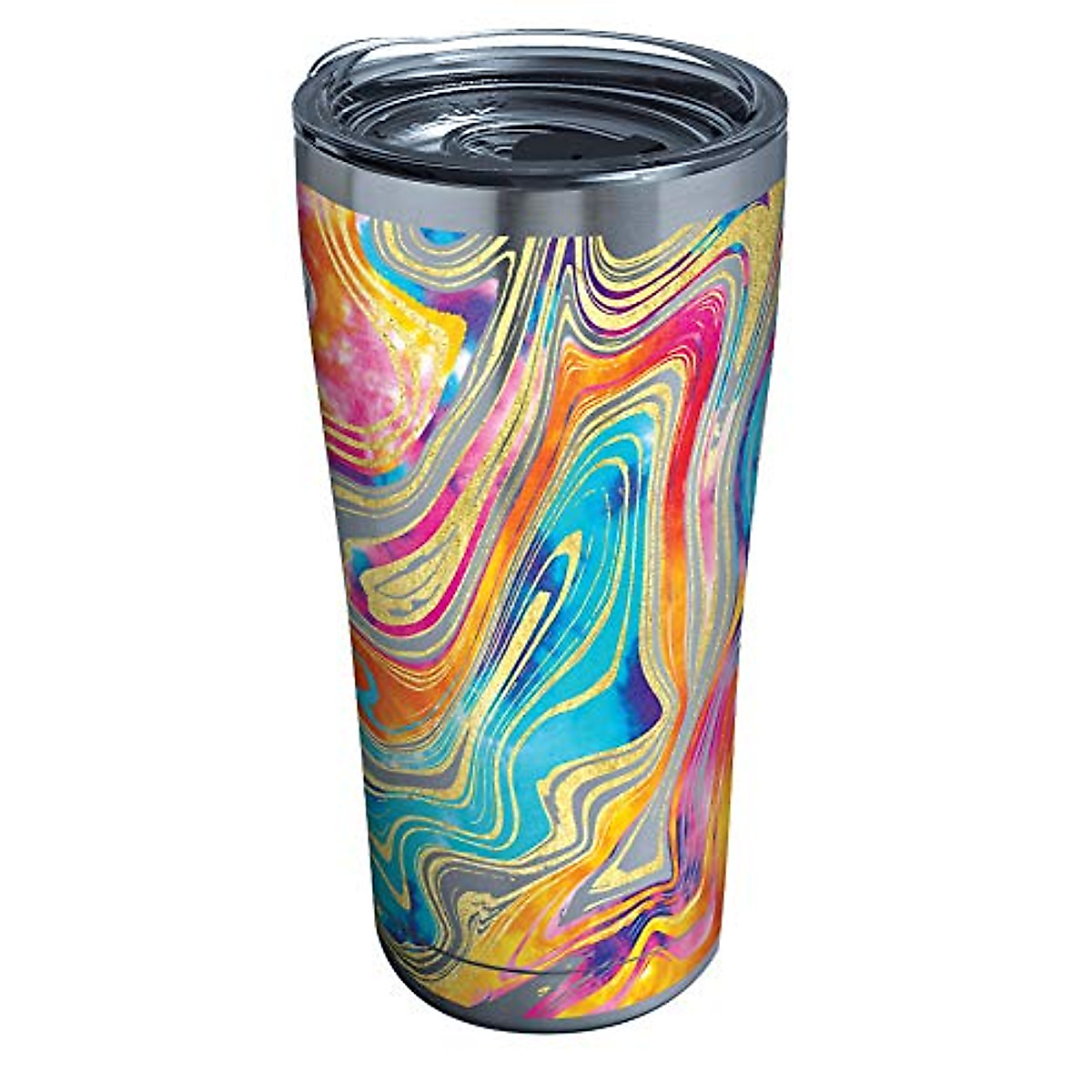 Tervis Tie Dye Swirl-Bright Triple Walled Insulated Tumbler Travel Cup Keeps Drinks Cold & Hot, 20oz, Stainless Steel