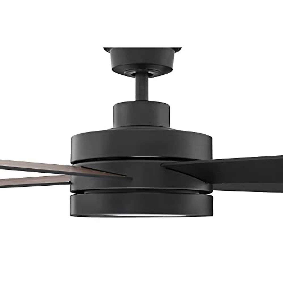 Home Decorators Collection Baxtan 56 in. LED Matte Black Ceiling Fan with Light and Remote Control AM731A-MBK