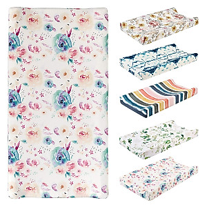 SH-RuiDu Ultra Soft and Breathable Knitted Diaper Changing Table for Baby Boys Girls - 32" x 16" Pad