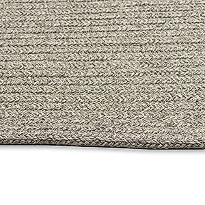 Liora Manne Calais Solid Indoor/Outdoor Rug – Casual Traditional Rug, Weather Resistant, Easy Care Performance Rug, Rugs for Entryway, Living Room, Patio, Solid Grey, 2' x 7'6"