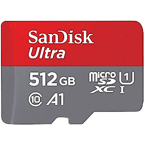 SanDisk Micro SDXC Ultra Class 10 UHS-1 512GB Memory Card Works with Nintendo Switch OLED Model Gaming System (SDSQUA4-512G-GN6MN) Bundle with (1) Everything But Stromboli SD & MicroSD Card Reader