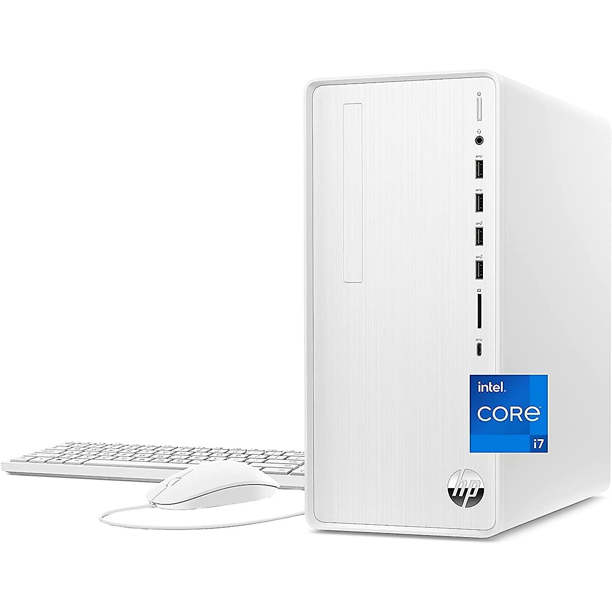 HP 2022 TP01 Pavilion Business Desktop Intel 12-Core i7-12700 64GB RAM 1TB PCIe SSD 2TB HDD NVIDIA GeForce RTX 3060 12GB GDDR6 HDMI DP DVI-D USB-C WiFi AX BT RJ-45 Windows 11 Pro w/RE USB