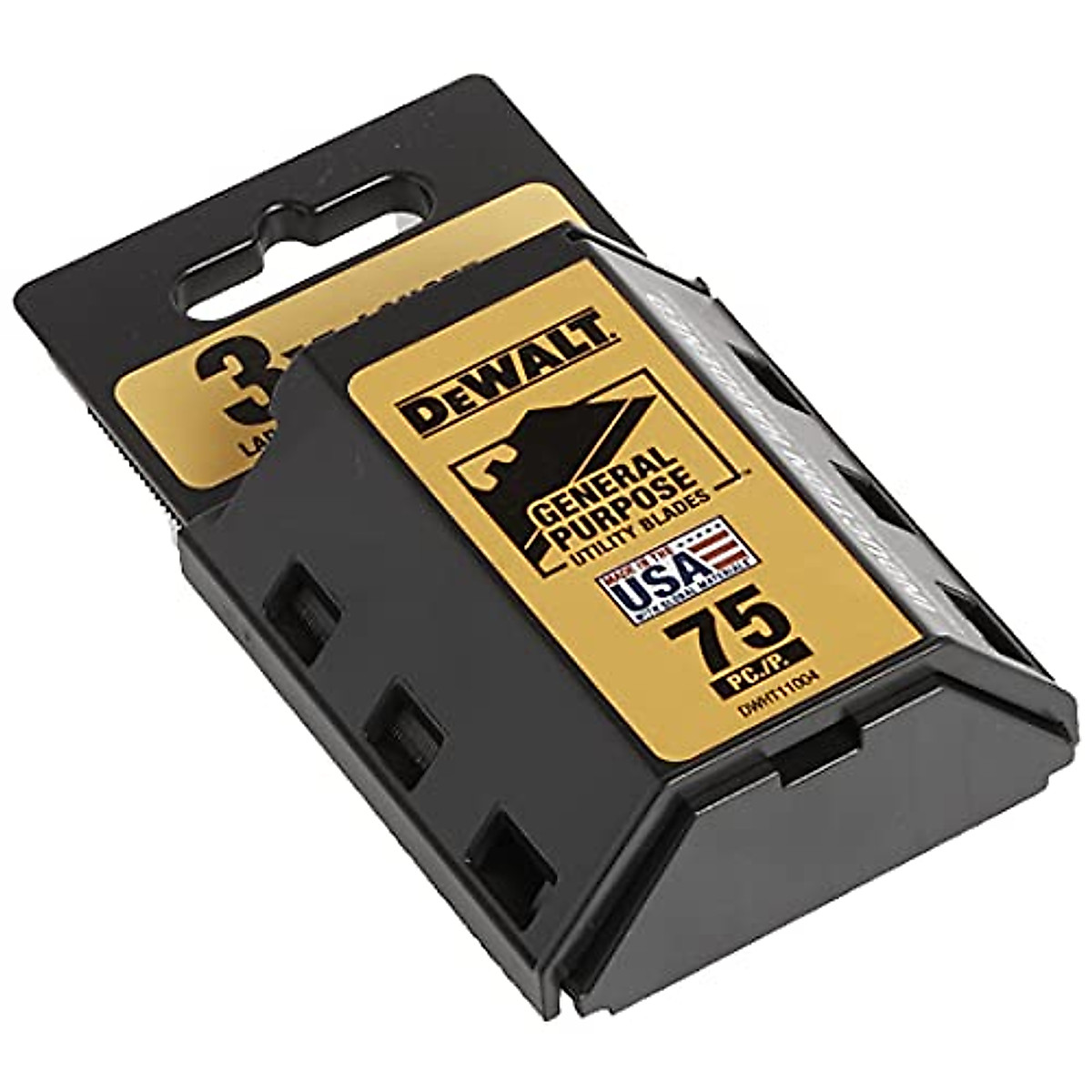 DEWALT Utility Blades, Heavy Duty, 75-Pack (DWHT11004L)