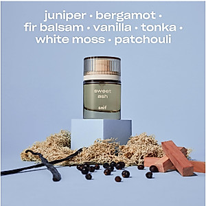 Snif Sweet Ash Perfume, Cologne for Men and Women, Low-Key Sweet and Earthy Scent, Long Lasting Fine Fragrance, Clean, Non-Toxic, Vegan, Cruelty Free, 30ml