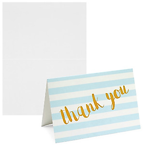 Juvale 144-Pack Bulk Thank You Cards Set with Envelopes, Blank Inside for Birthday Party, Baby Shower, Wedding, Employee Appreciation, All Occasions, 6 Assorted Designs (4x6 in)